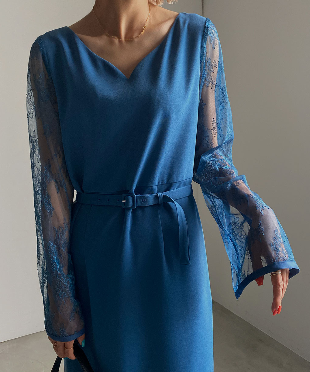 Ameri VINTAGE（アメリヴィンテージ） 【Lサイズ】LACE REFINED TIGHT DRESSShareris | 特別な”時”のためのレンタルサイト